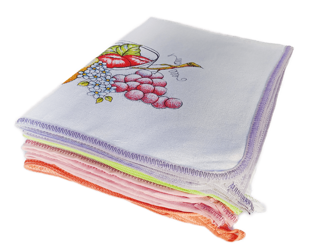 Kit - 10 Panos de Prato com Viés Estampado - TÊXTIL PALÁCIO