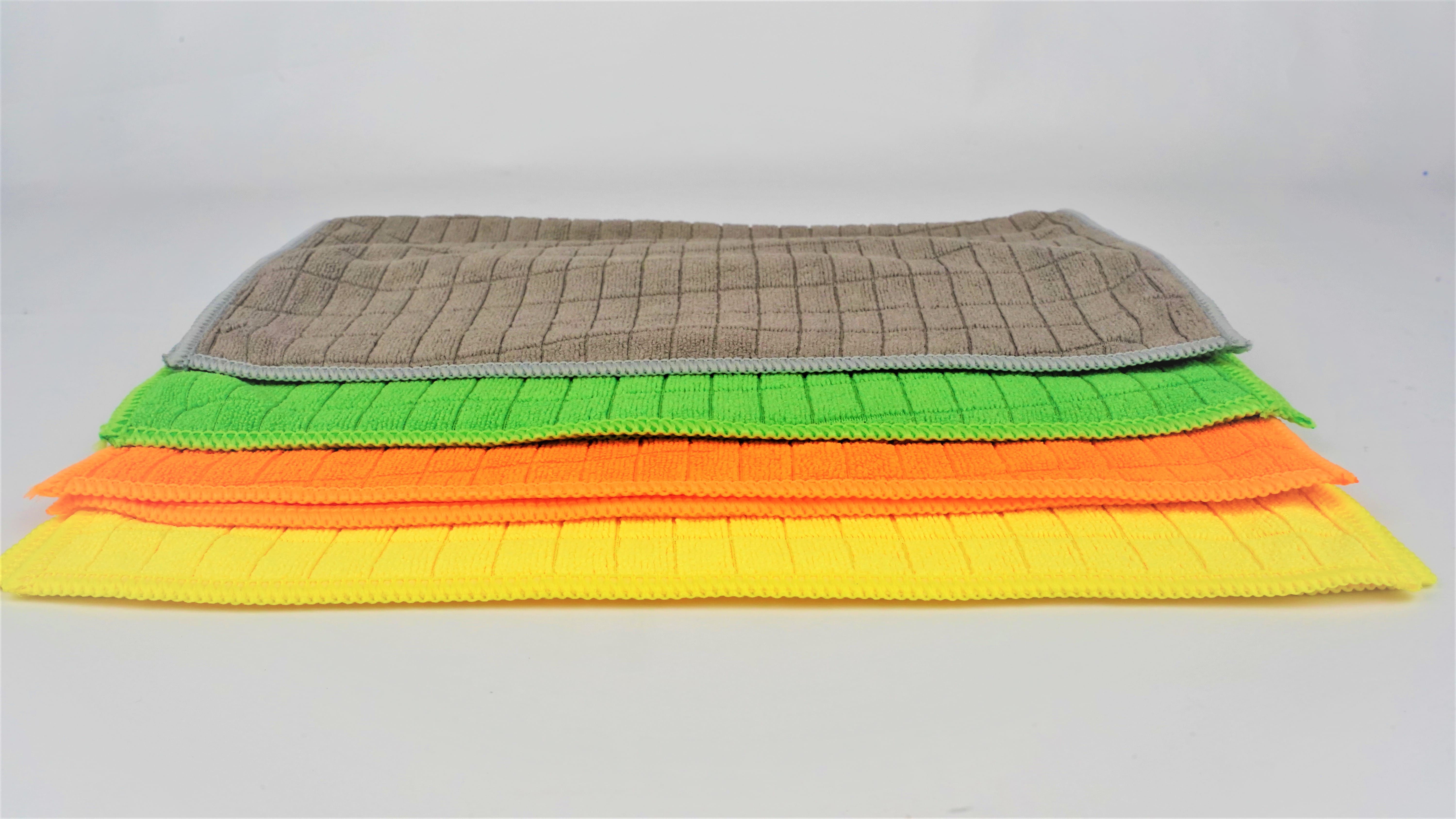 Kit 12 Toalhas de Microfibra Quadriculada P - 28 x 38 cm - TÊXTIL PALÁCIO
